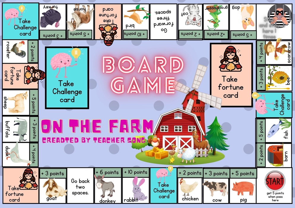 Inskru | Board game : On the farm