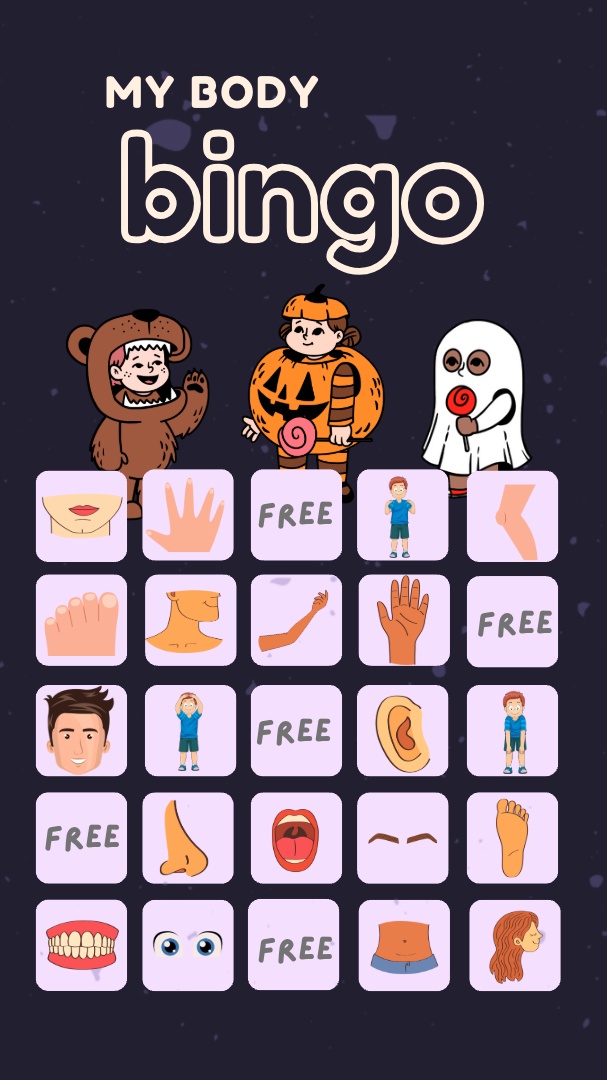 Inskru | My Body bingo