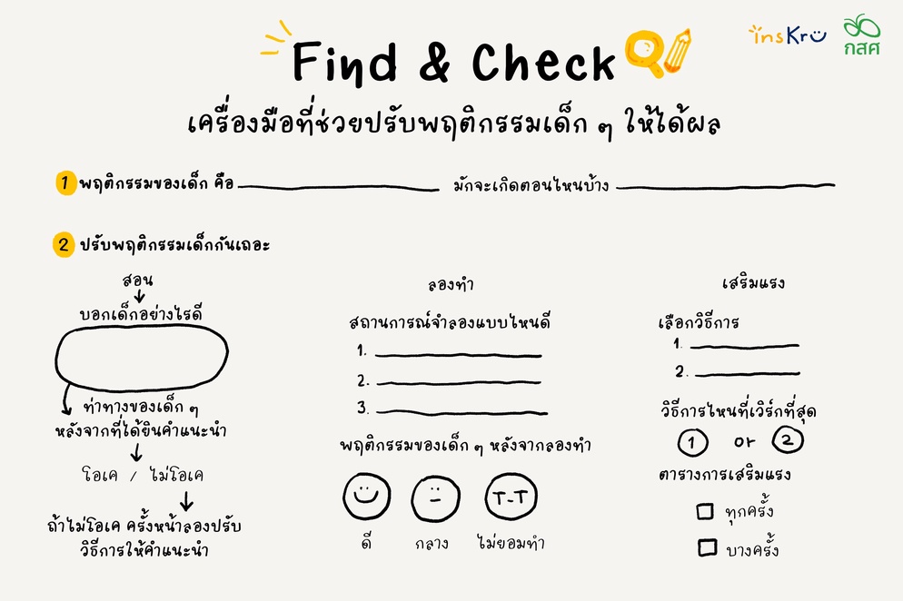 Inskru | Find & Check มาปรับพฤติกรรมเด็กให้ “ปัง”